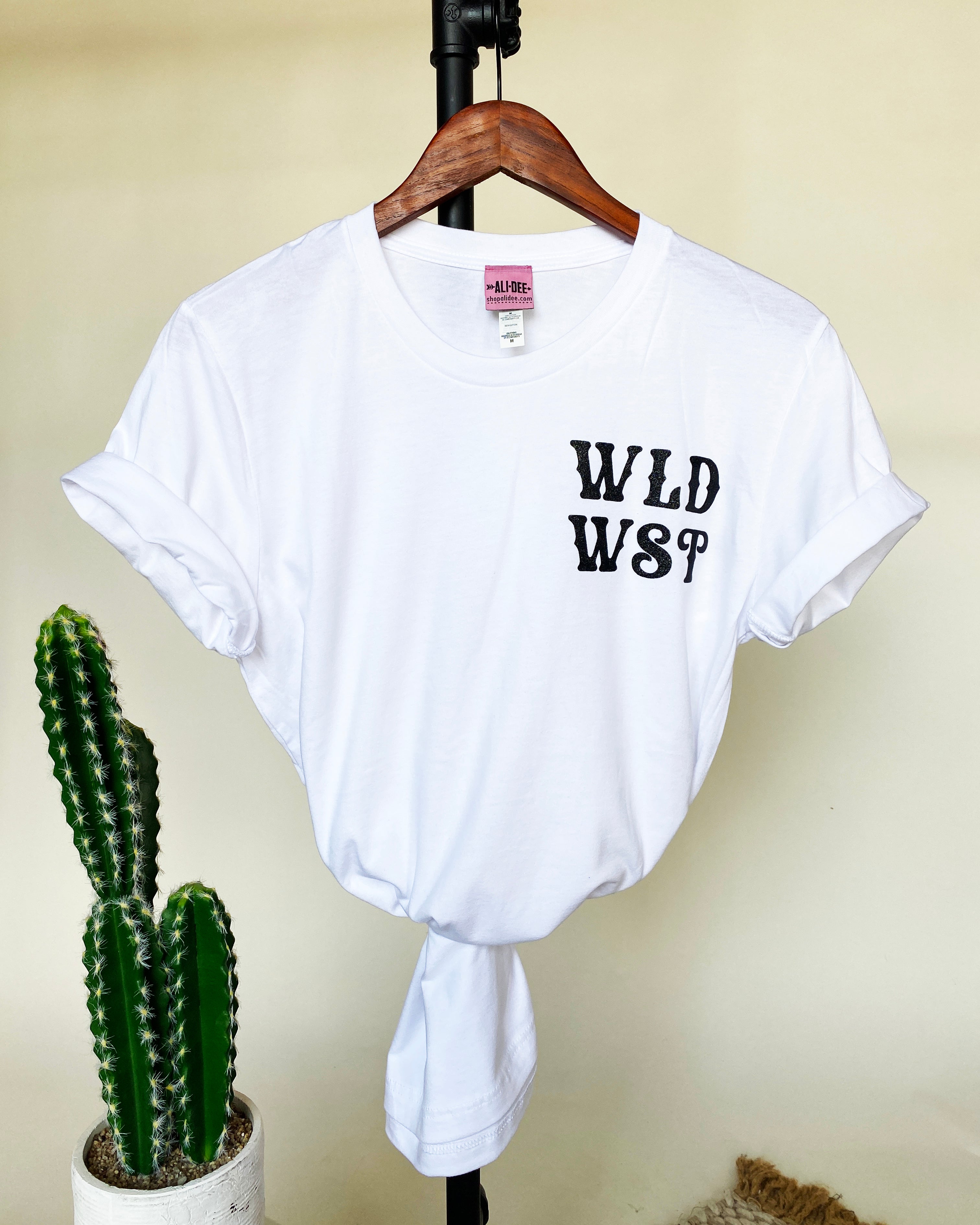 WLD WST Western Graphic Tee - White – Ali Dee Wholesale